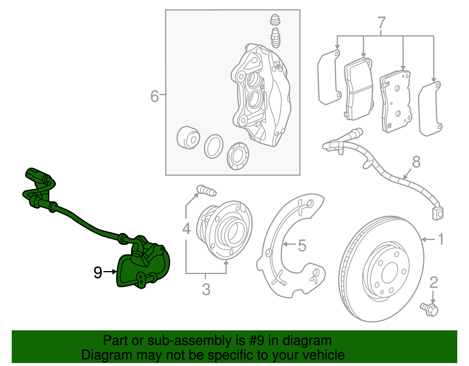 2016-2020 Cadillac CT6 Front Wheel Speed Sensor 84460906 | Capital ...