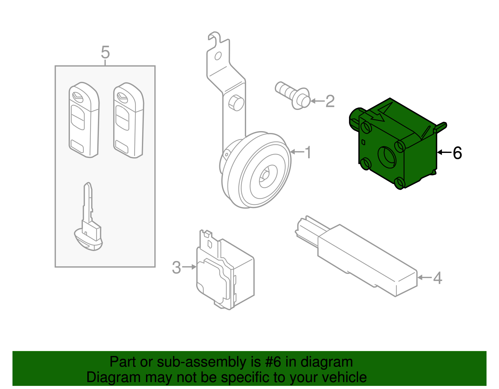 KD45-67-6B1 - Warning Buzzer 2013-2025 Mazda | Mazda Parts Connect