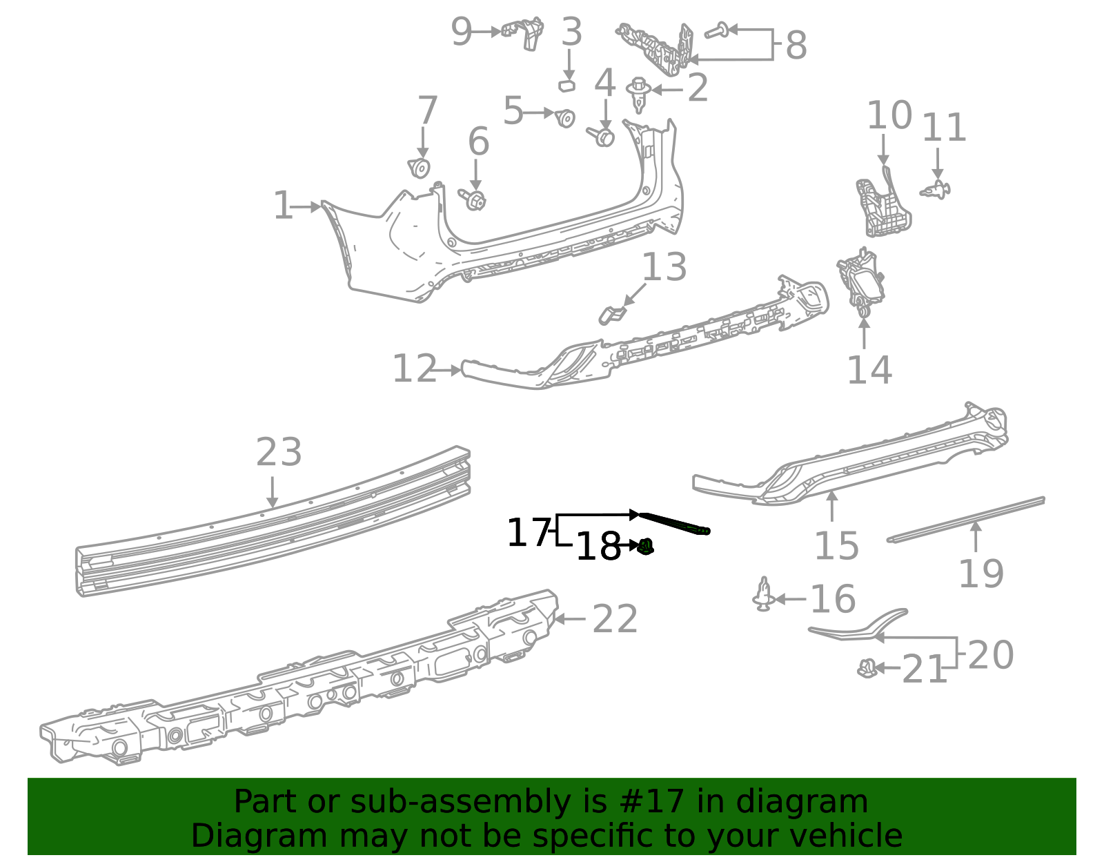 2021-2025 Toyota Highlander Panel Extension 52166-0E020 | Toyota Parts ...