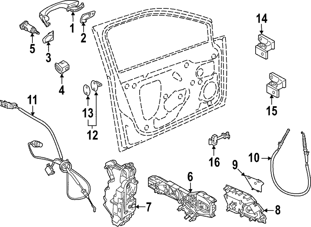5TB-837-016-E - Door Lock Actuator Motor 2022-2024 Volkswagen ...