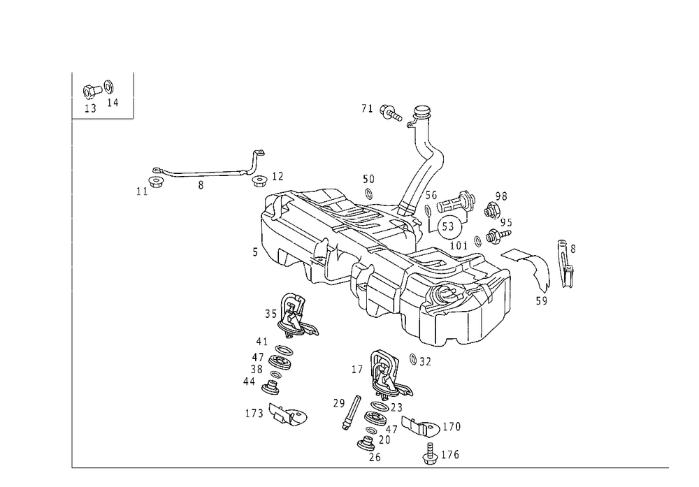 Parts Kit, Fuel Strainer - Part #202-470-03-06 | Mercedes Parts Center