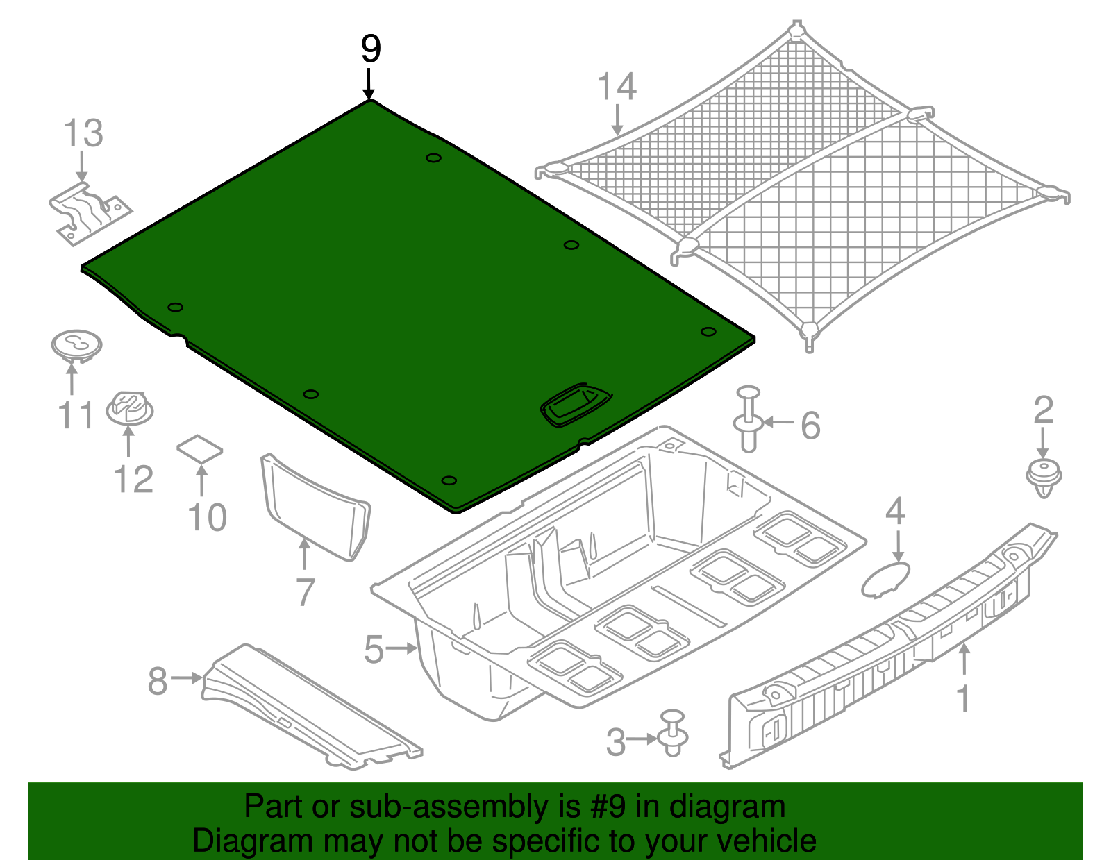 51-47-7-337-277 - Floor Cover - 2015-2020 BMW | BMW Parts Exchange