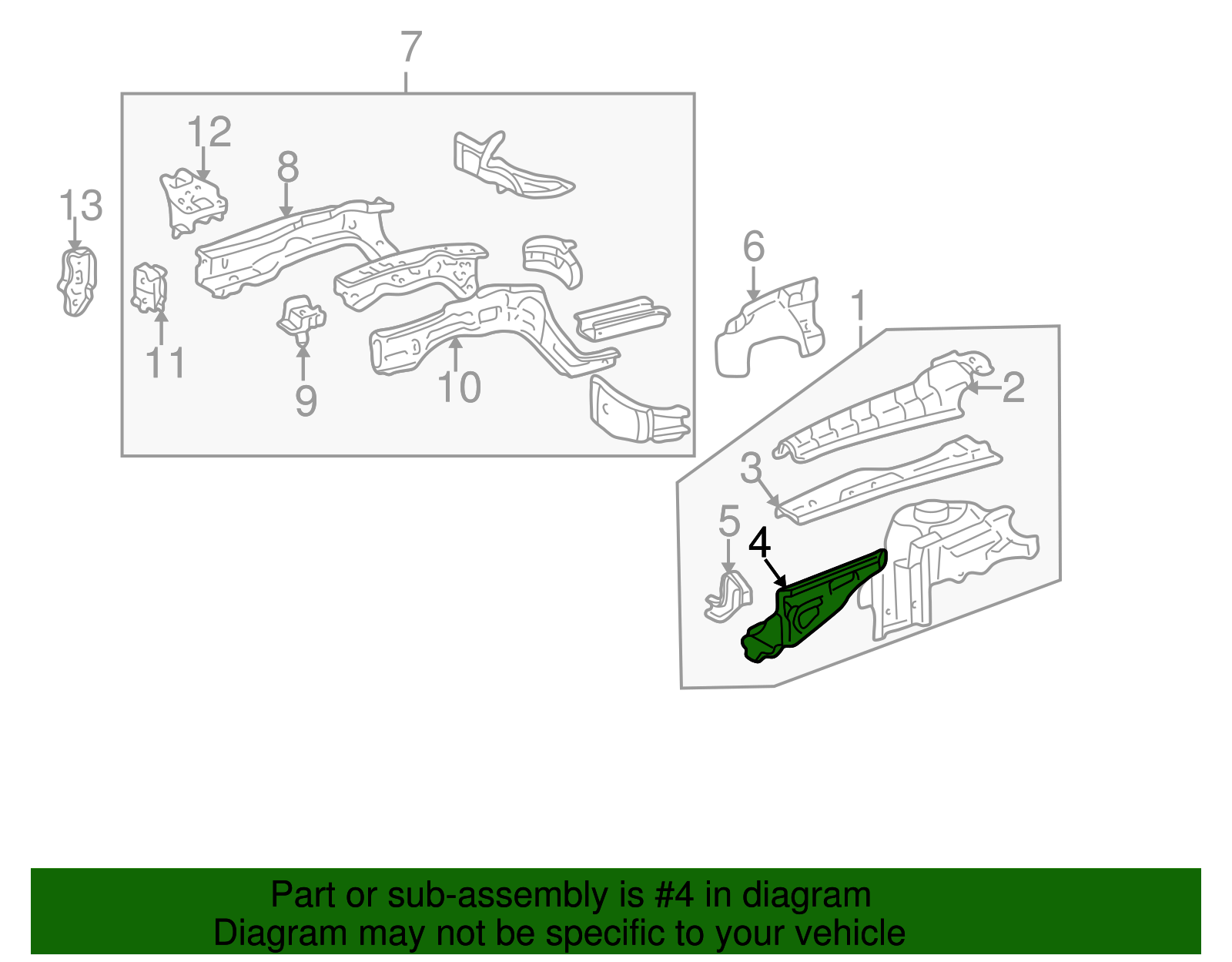 2000-2004 Toyota Avalon Front Panel 53711-07010 | Toyota Parts Center