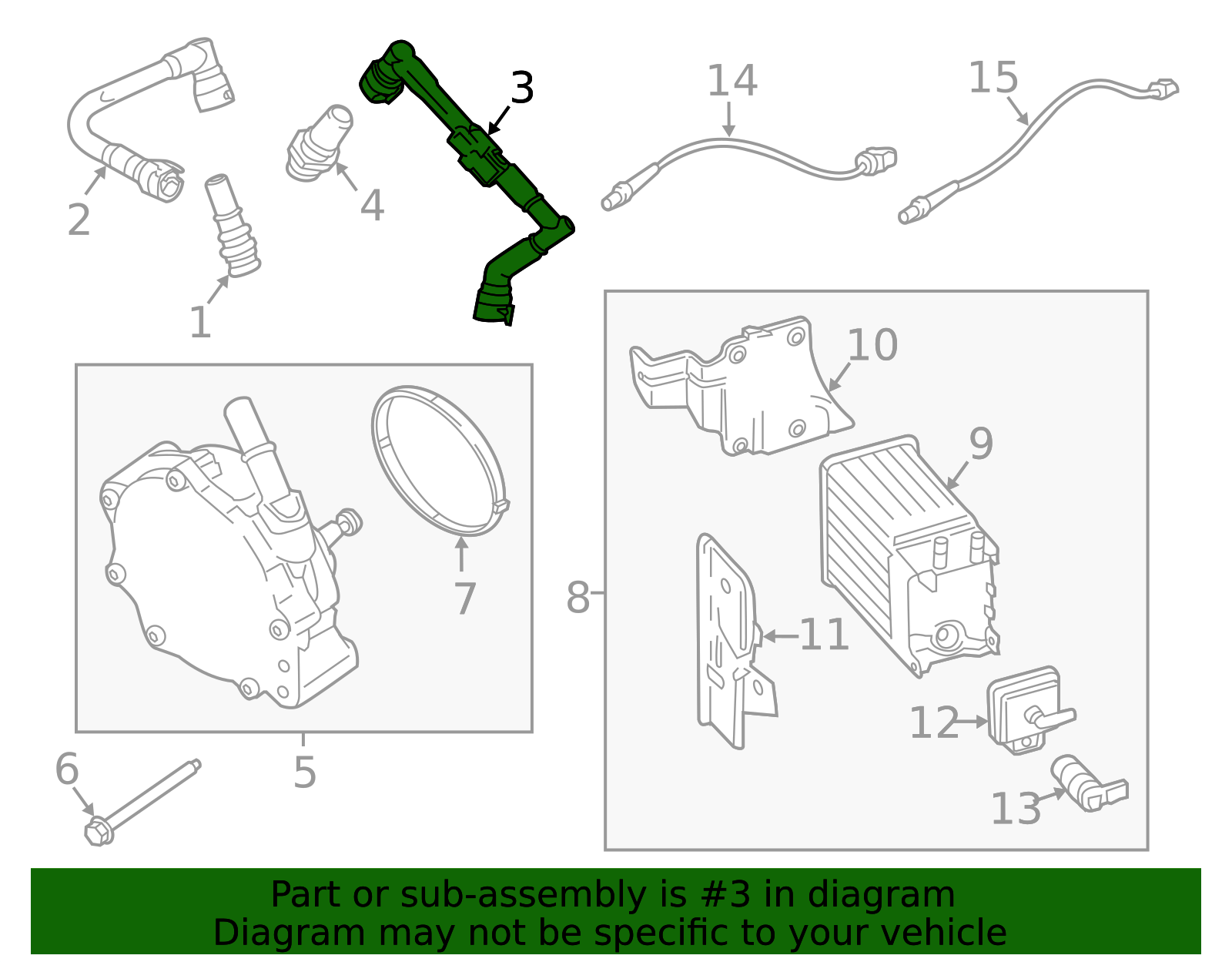 2015-2017 Ford Tube Assembly FL3Z-6758-A | GetOEMParts.com