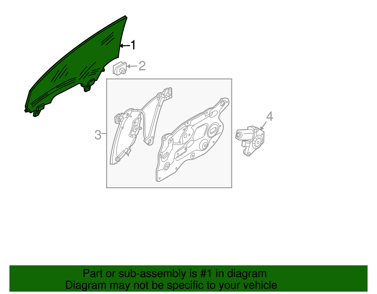 2009-2020 Nissan 370Z Door Glass 80300-1EA0A | Nissan OEM Parts Outlet