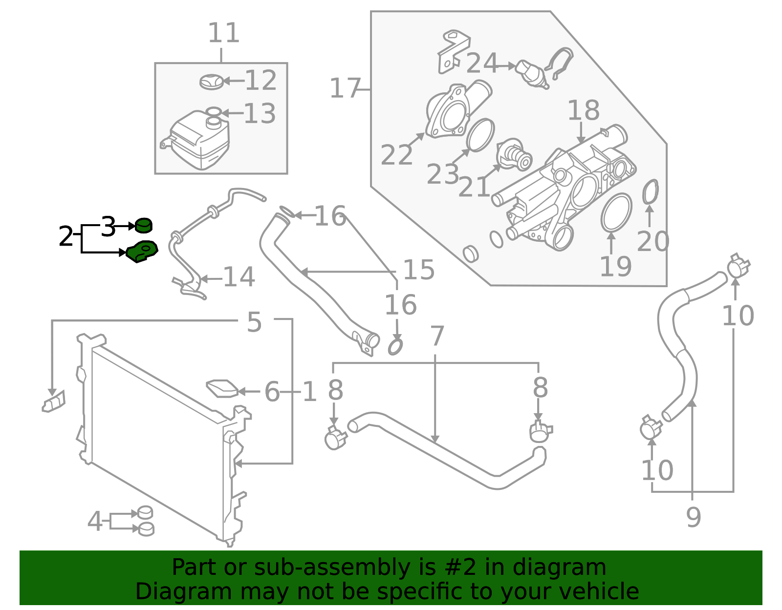 2010-2013 Hyundai Tucson Radiator Assembly Upper Bracket 25333-2S200 ...