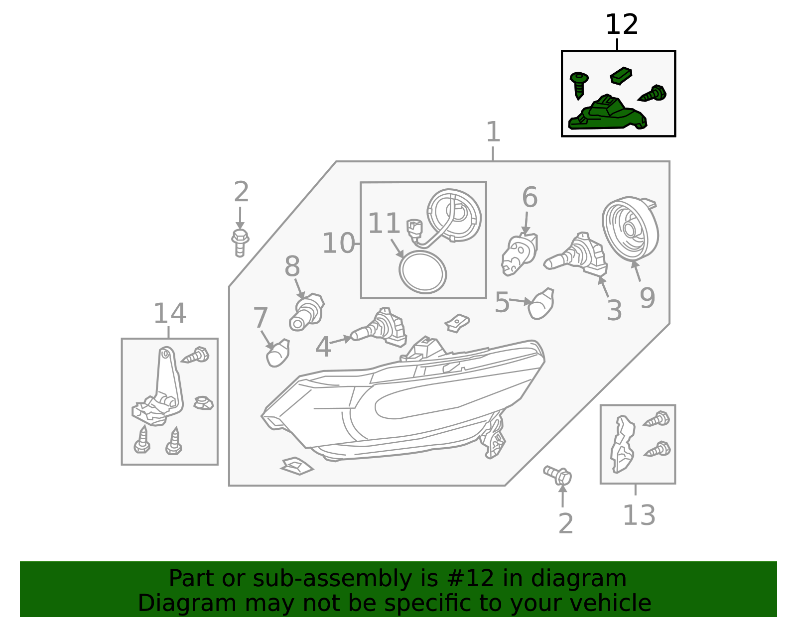 06150-TM8-A01 - Repair Bracket 2010-2014 Honda Insight | Honda Parts Online