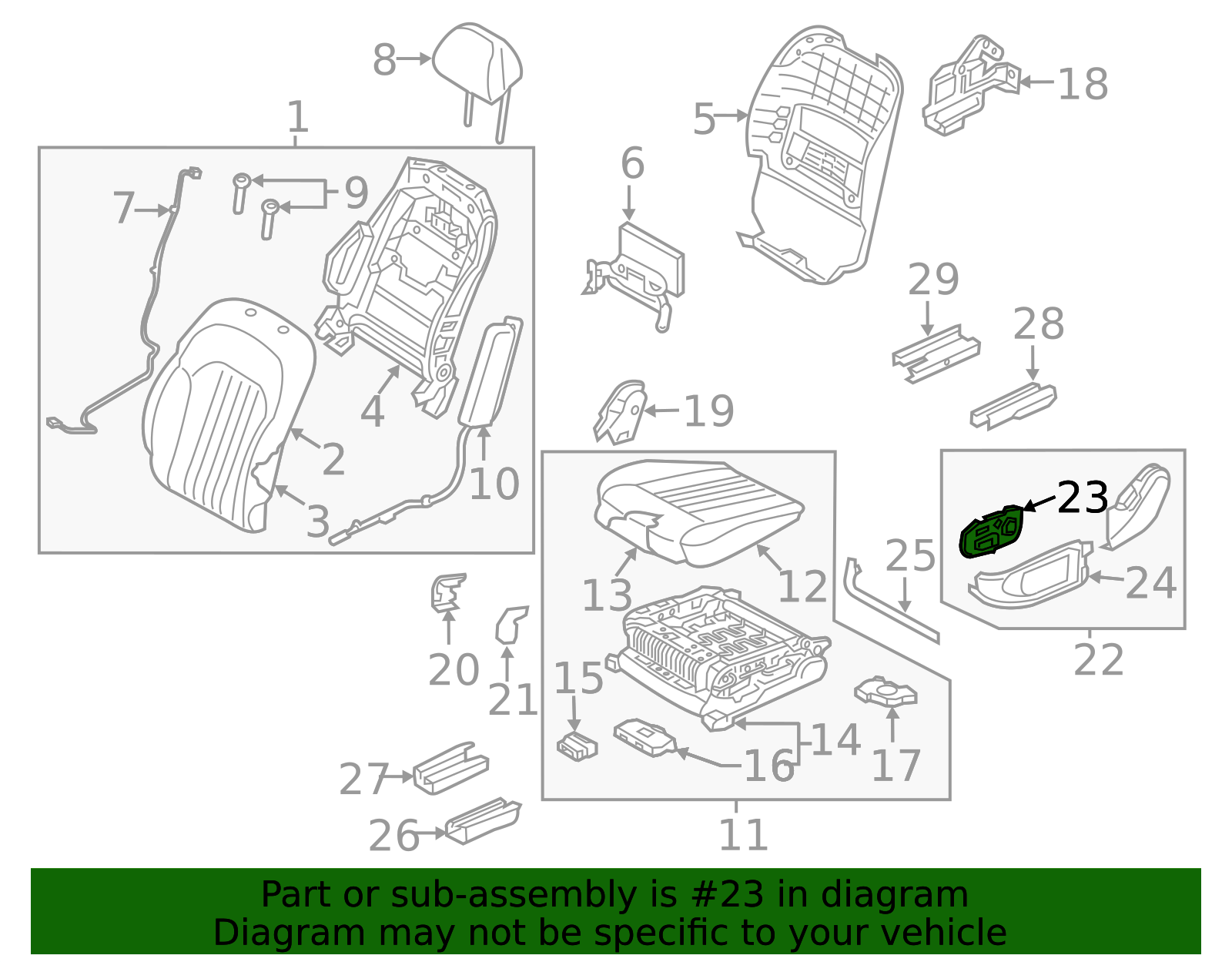 2017-2019 Genesis G90 Seat Switch 88520-D2020-WY5 | QuirkParts