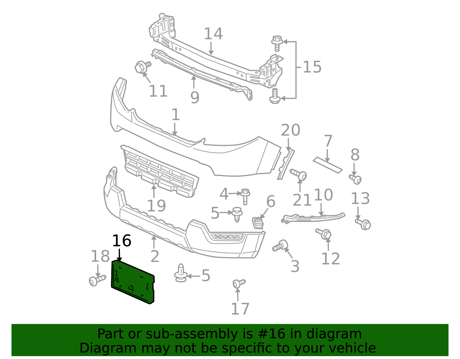 2009-2011 Honda Element License Plate Frame 71180-SCV-A50 | Honda ...