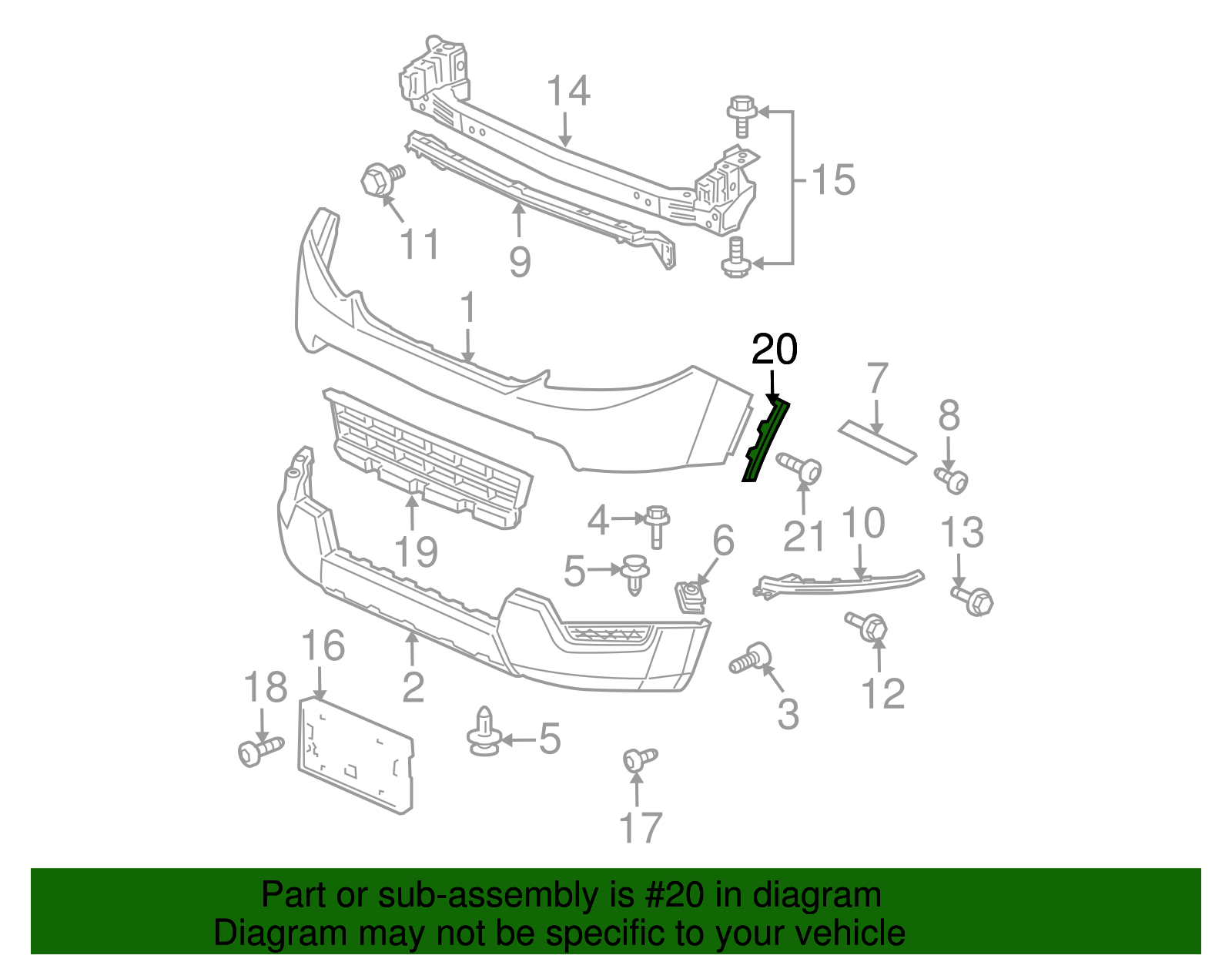 71108-SCV-A50 - 2009-2011 Honda Element - Garnish L Front Bumper Wheel ...