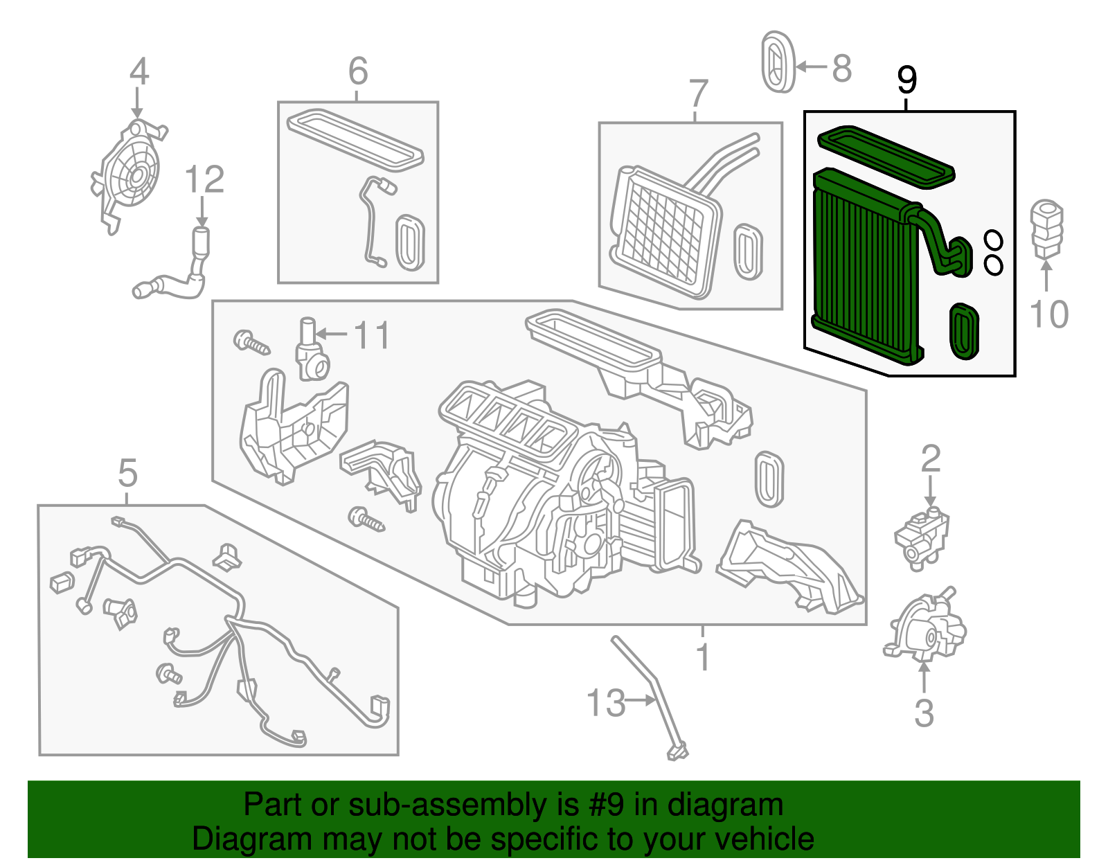 80211-TBA-A12 - Evaporator Core 2016-2022 Honda | Honda Parts Online
