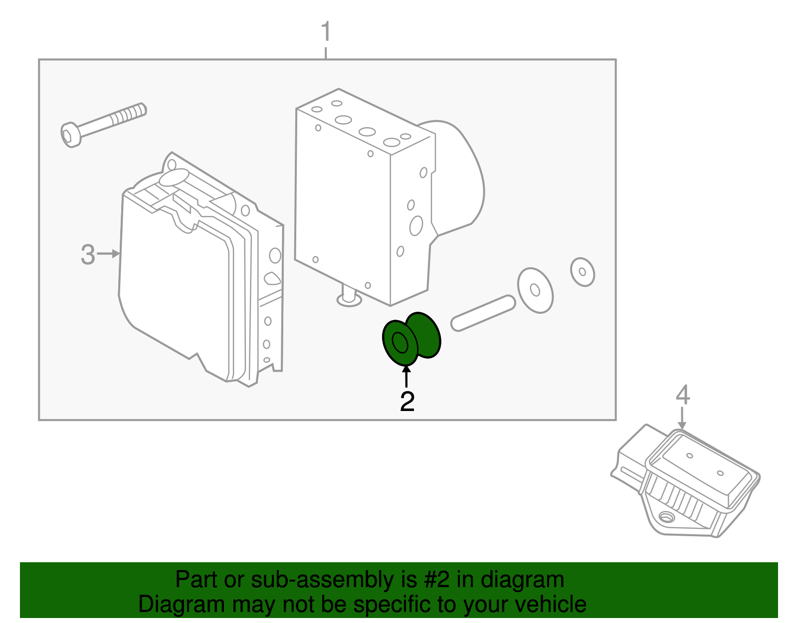 2011-2017 Chevrolet Brake Pressure Modulator Valve Insulator 92290663 ...