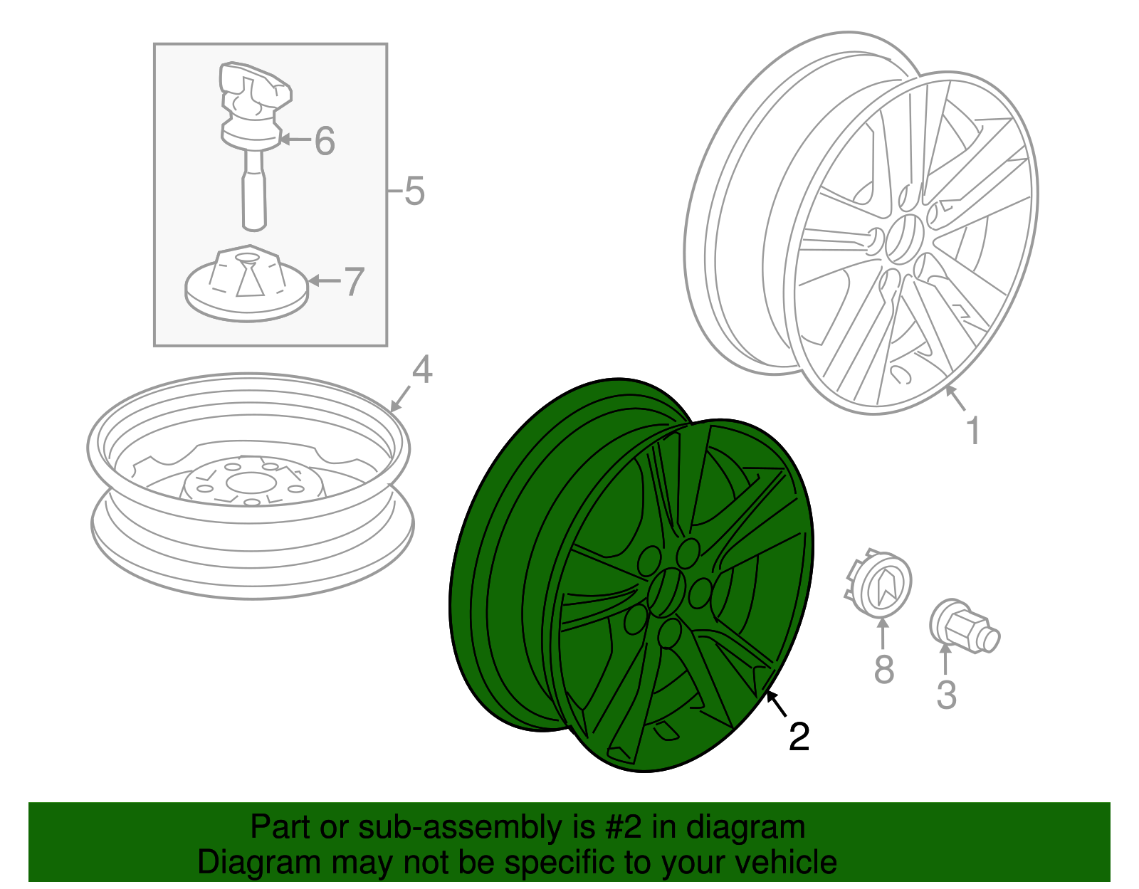 42800-T3R-A90 - 2019-2020 Acura ILX - Wheel, Alloy | All Discount Parts ...