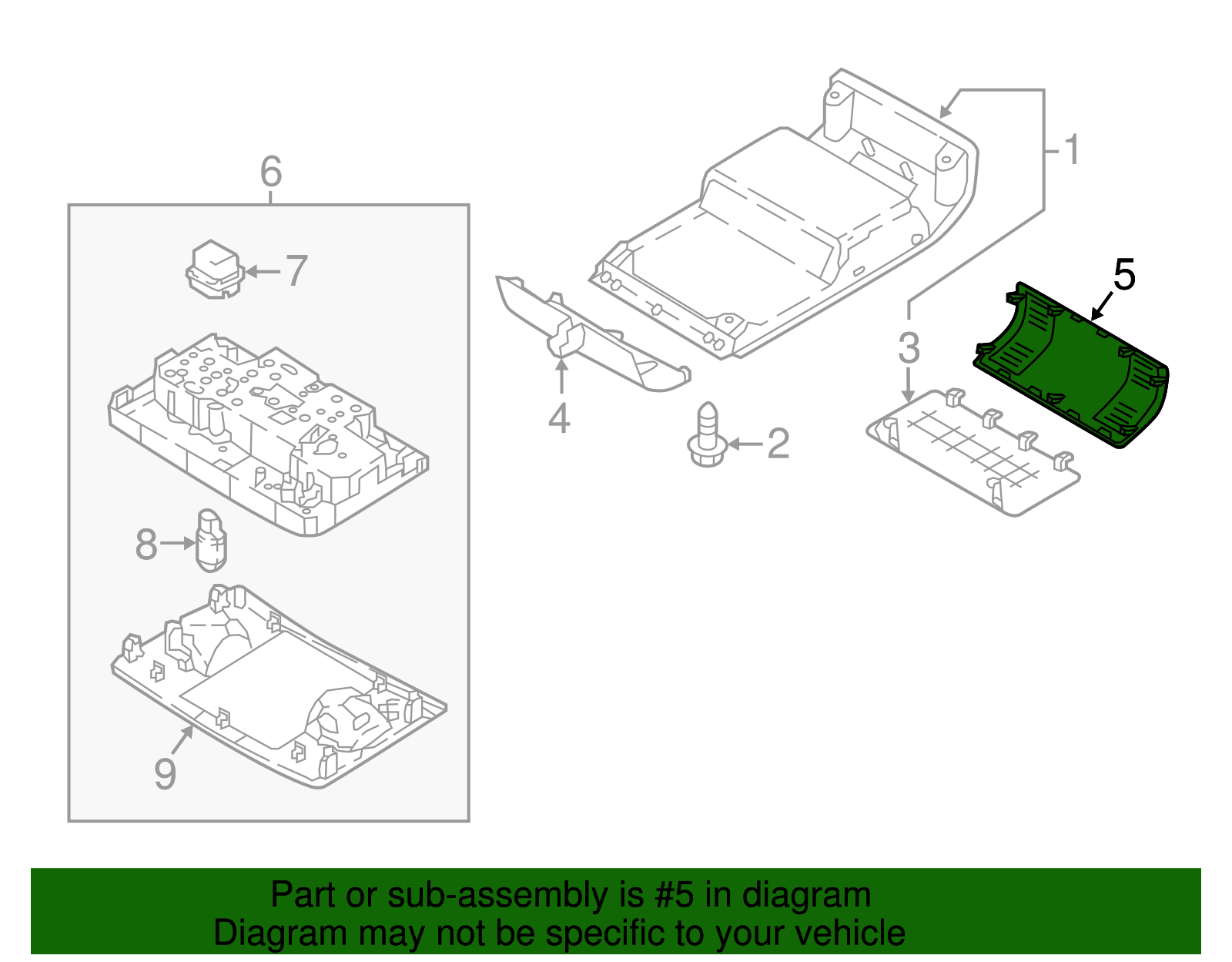 2018-2024 Volkswagen Tiguan Rear Cover 5NN-867-071-RM5 | OEM Parts Online