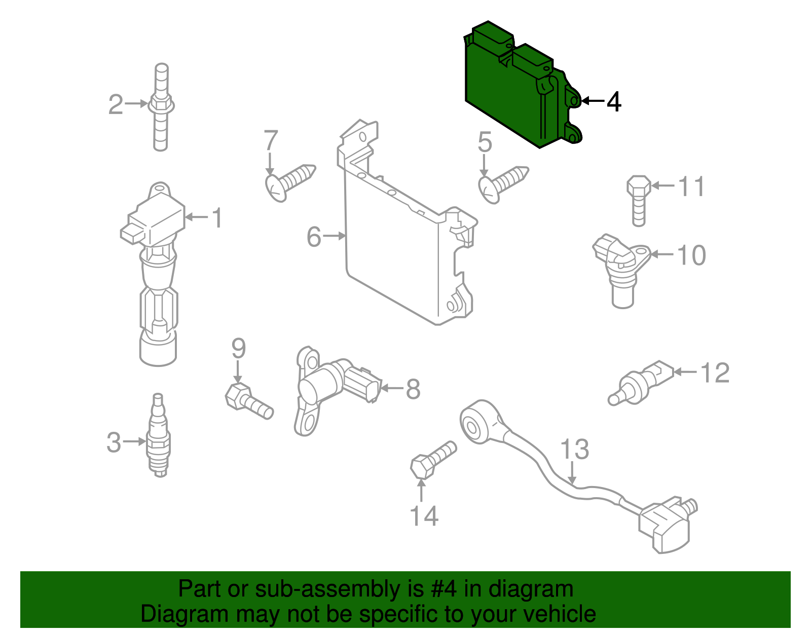 2012-2015 Mazda 5 Pcm L5E1-18-881E | QuirkParts
