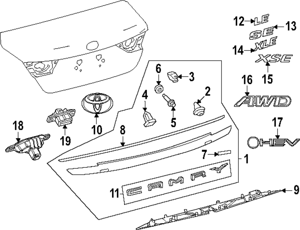 Toyota Nameplate Part# 75442aq020 | Toyota of Colorado Springs