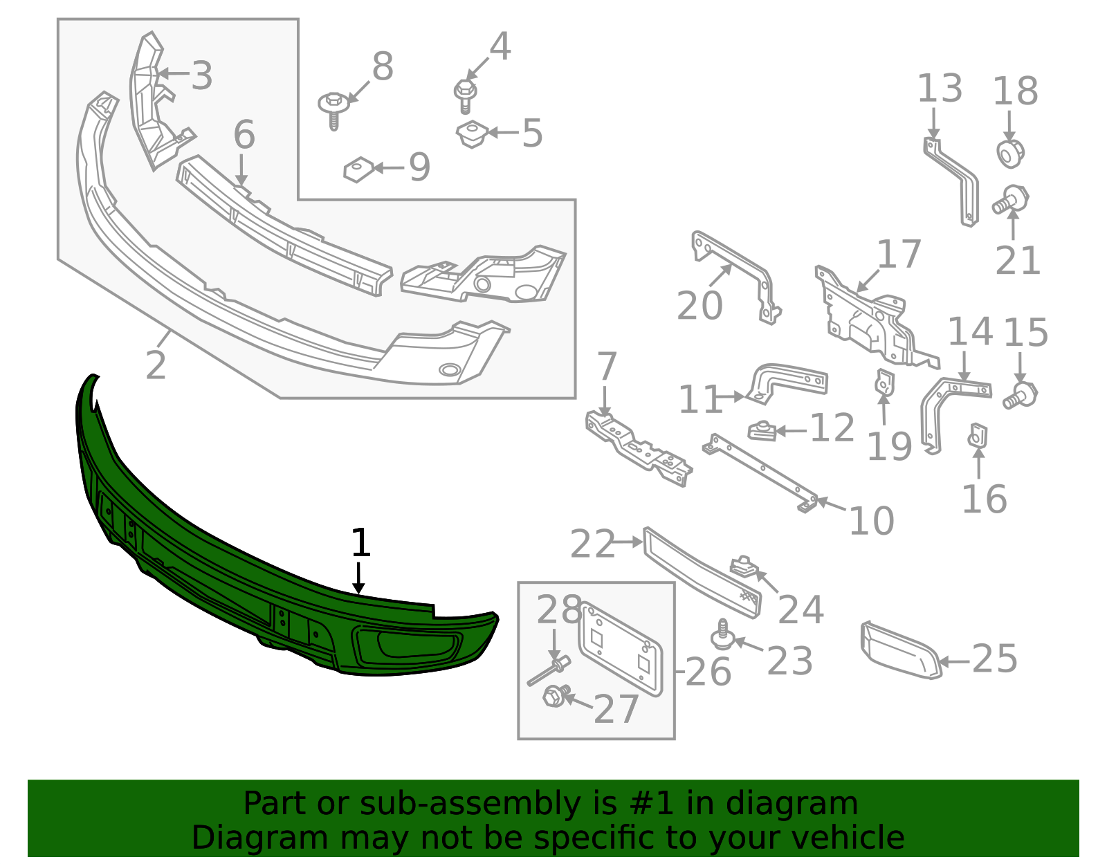 2010-2014 Ford F-150 Bumper AL3Z-17757-APTM | Awesome Parts Ford