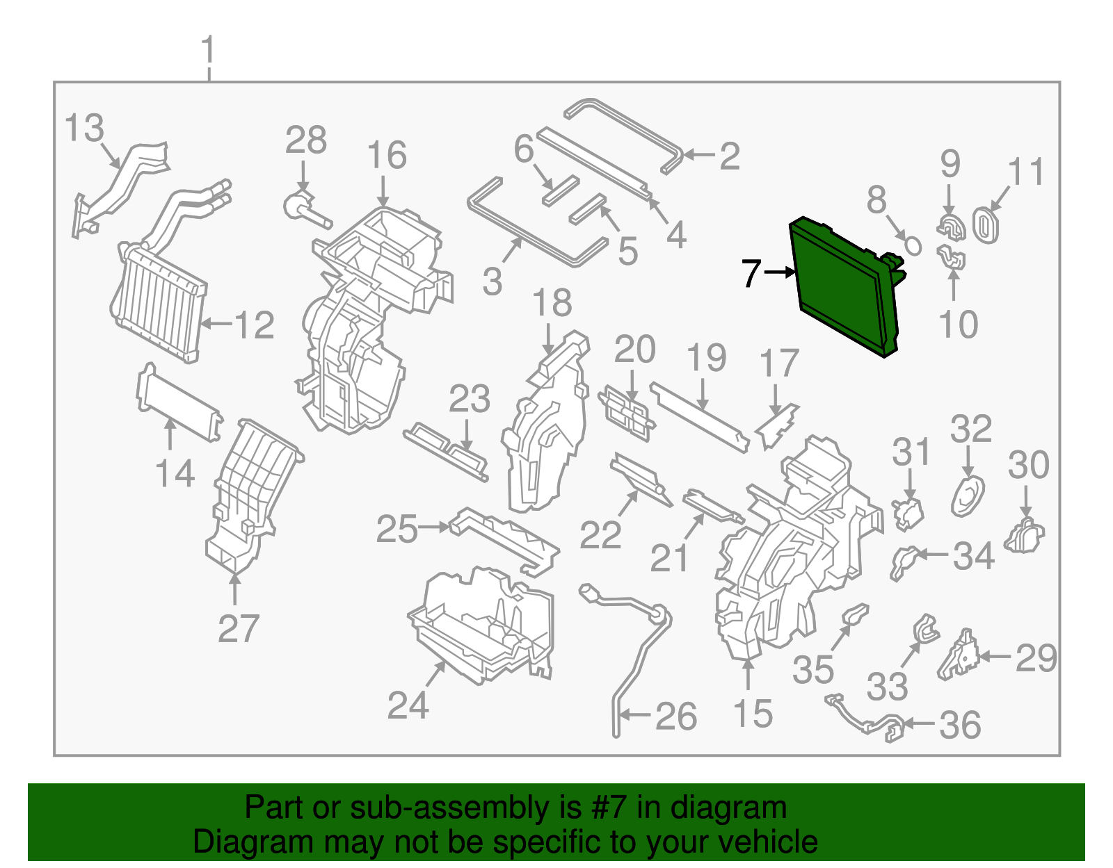 97139-G5001 - Evaporator Core 2017-2022 Kia | Genuine Kia Parts