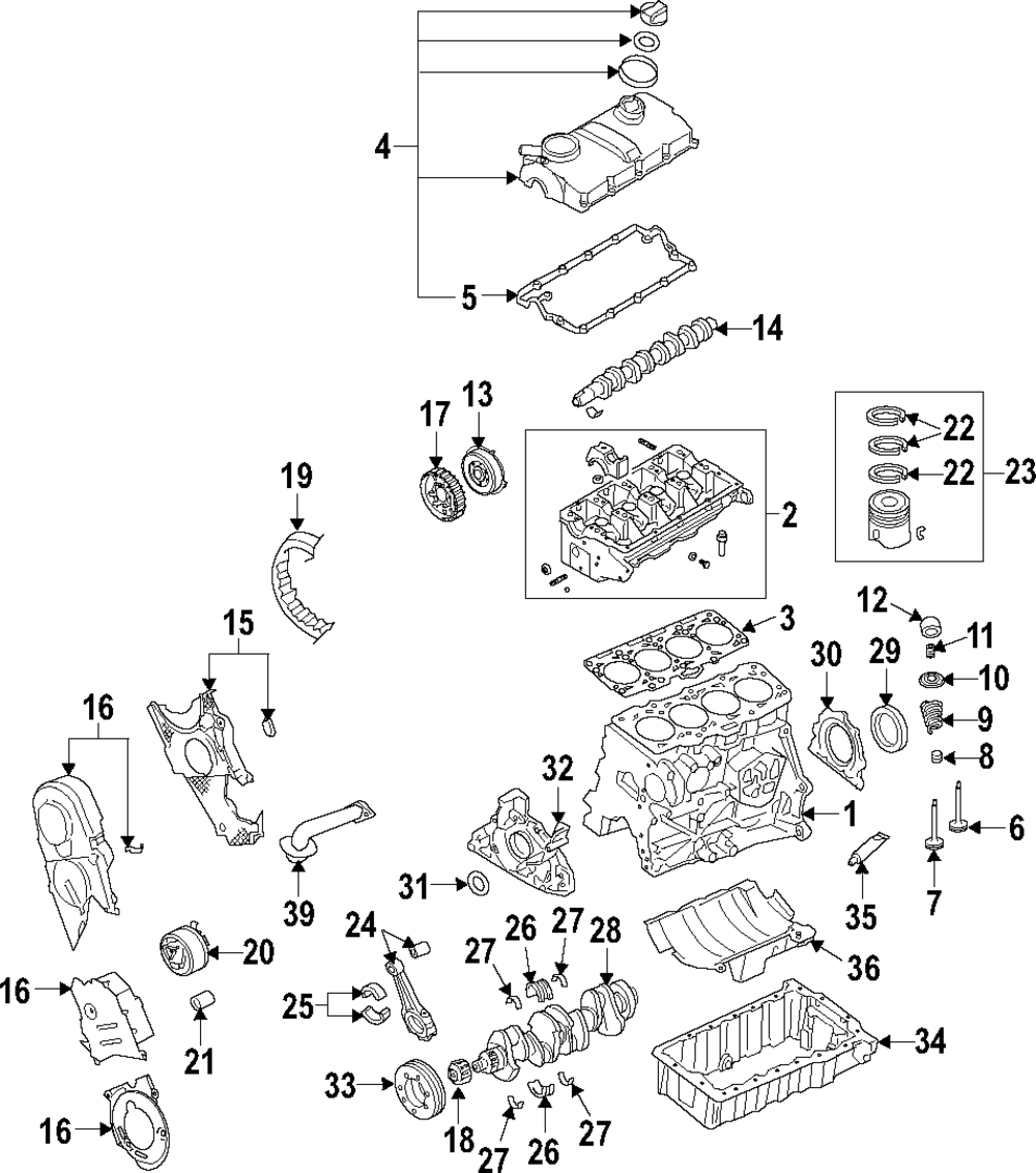 2010-2013 Audi A3 Crankshaft 03L-105-021-C | Audi Part CA