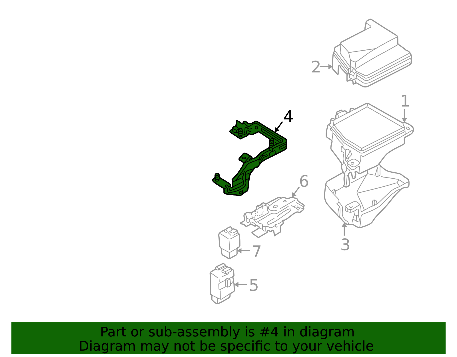 B25D-67-B1X - Mount Bracket - 1999-2003 Mazda | Mazda Parts Factor