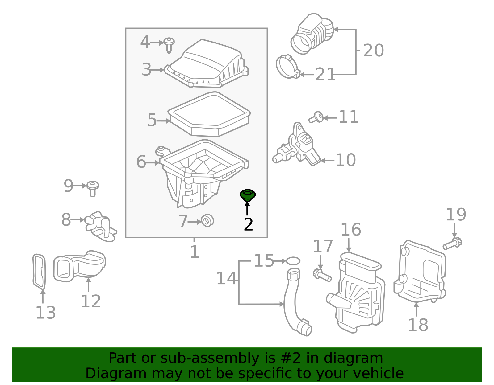2016-2025 Volvo Air Cleaner Assembly Insulator 31439663 | TascaParts.com