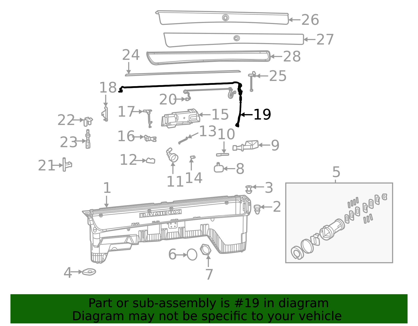 2013-2025 Ram Wire Harness 68206716AA | Mopar Parts Canada