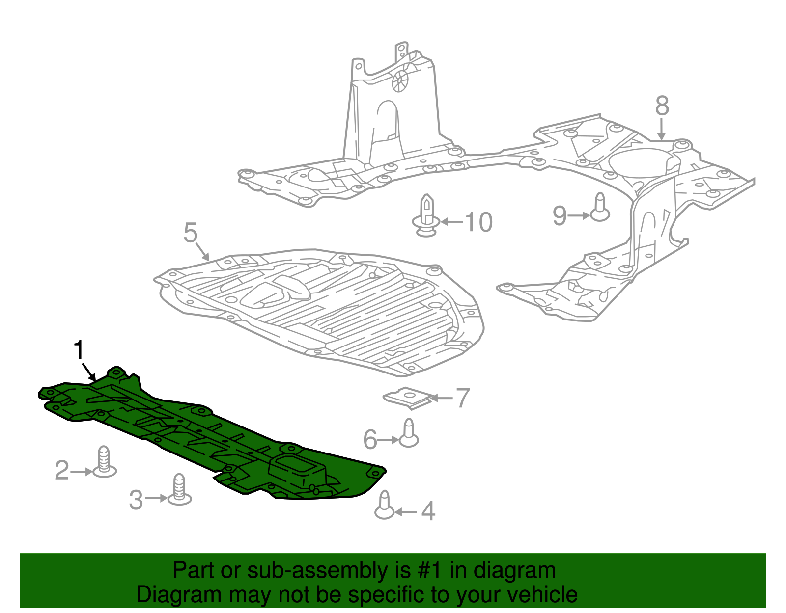 OEM 2017-2022 Honda CR-V Front Shield 74113-TLA-A00 | Honda Automotive ...
