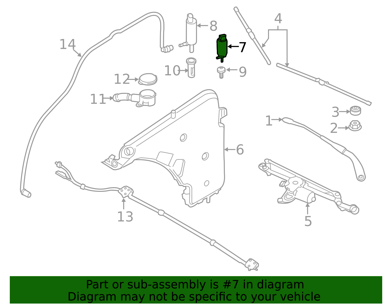 67127302589 - Washer Pump (67-12-7-302-589) | BMW of South Atlanta Parts