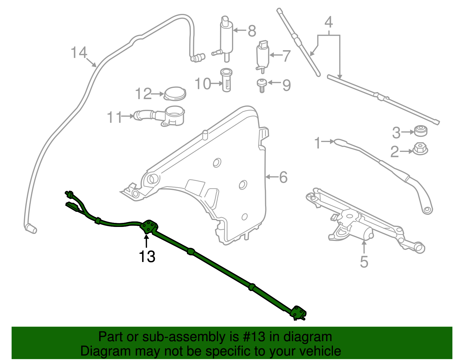 Genuine BMW 61-66-7-276-500 | Washer Nozzle Array Window Washing System ...