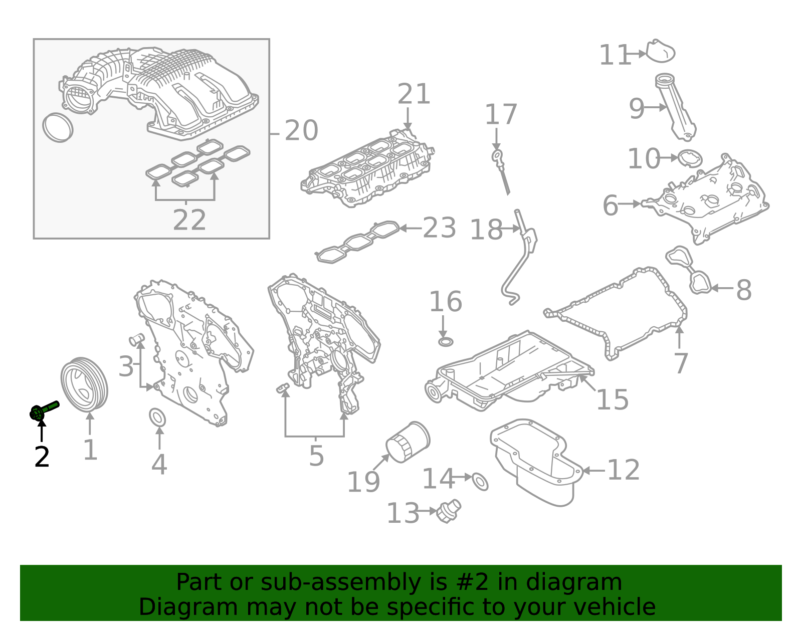 2017-2025 Nissan Crankshaft Pulley Bolt 12309-6KA0A | Sullivan Brothers ...