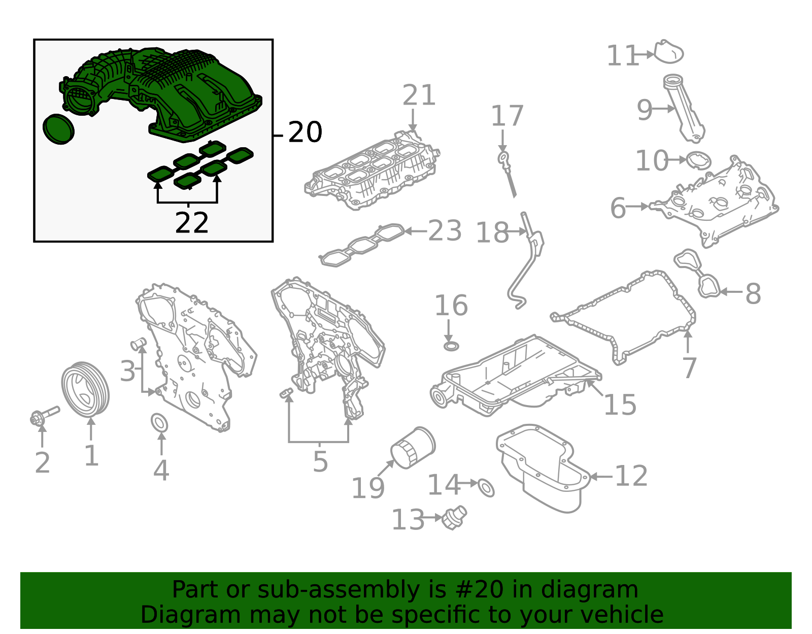 2020-2025 Nissan Frontier Intake Manifold 14010-9BT0A | Team Nissan Inc.