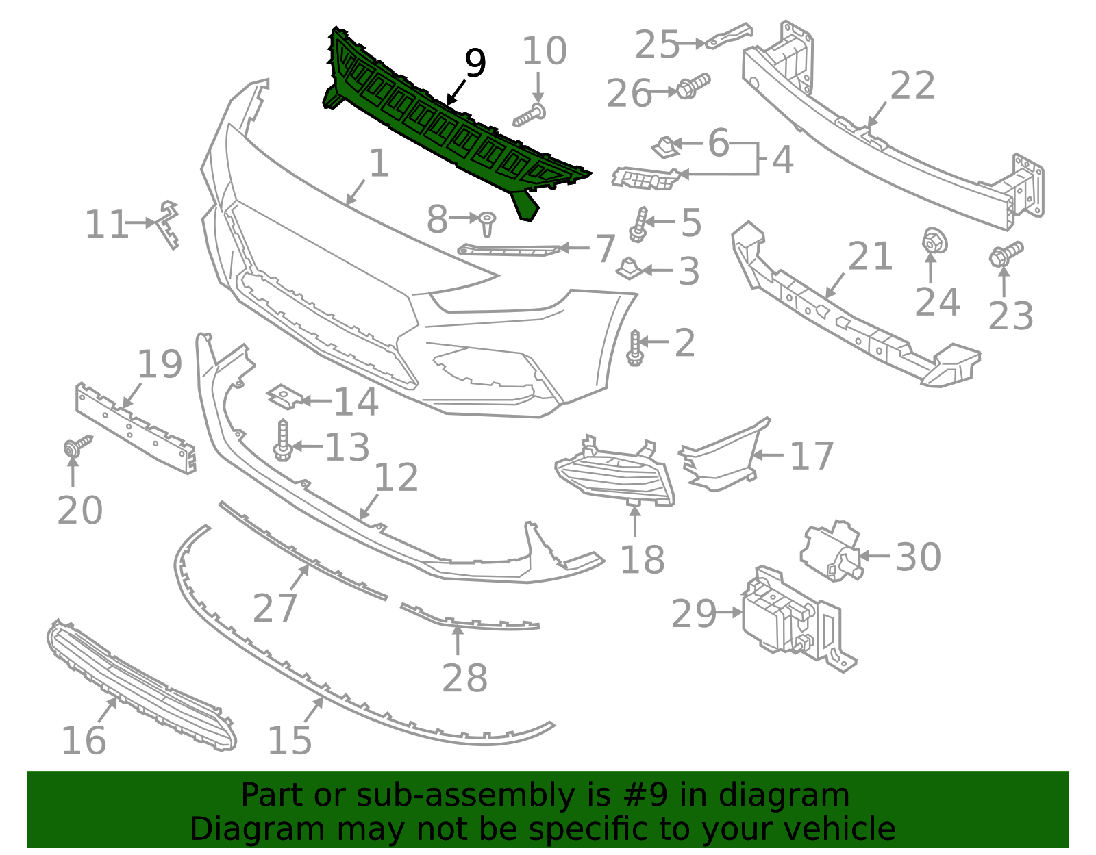 2019-2020 Hyundai Elantra GT Upper Reinforced 86532-G3700 | MotorMotor
