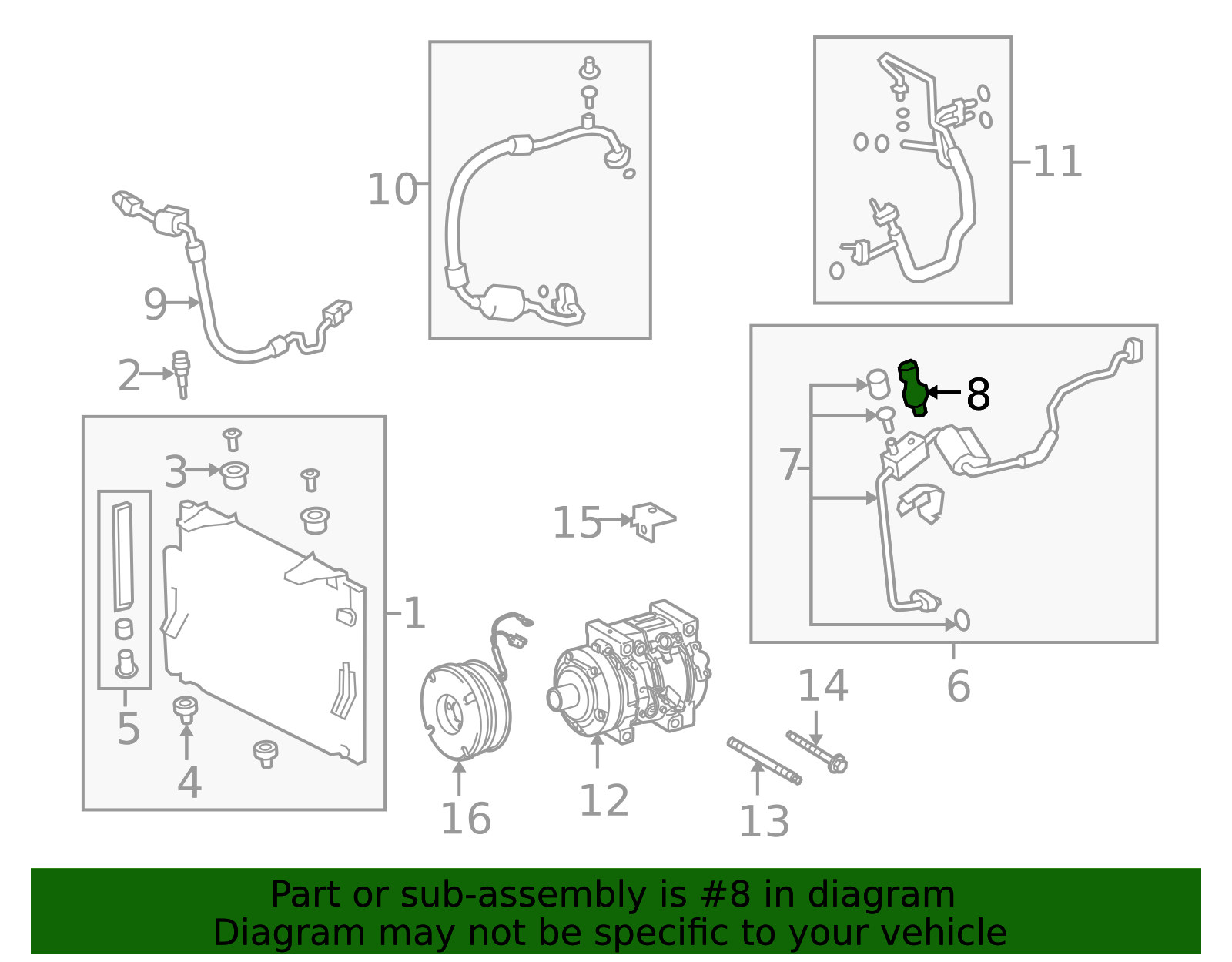 Genuine Official Toyota A/C Refrigerant Pressure Sensor part# 88719 ...