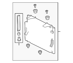 88460-AZ007 - Condenser Assembly - OEM Genuine Toyota Parts