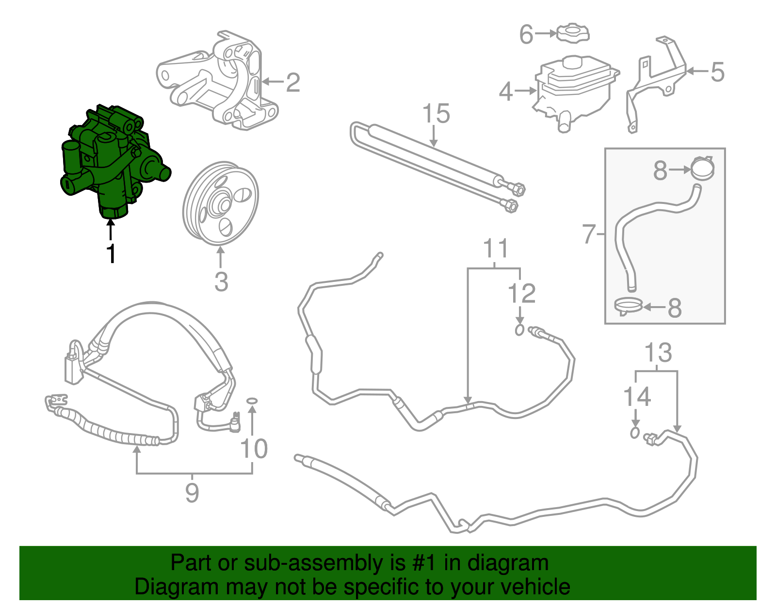 13582209 - 2010-2019 GM - Power Steering Pump | Partners Chevy