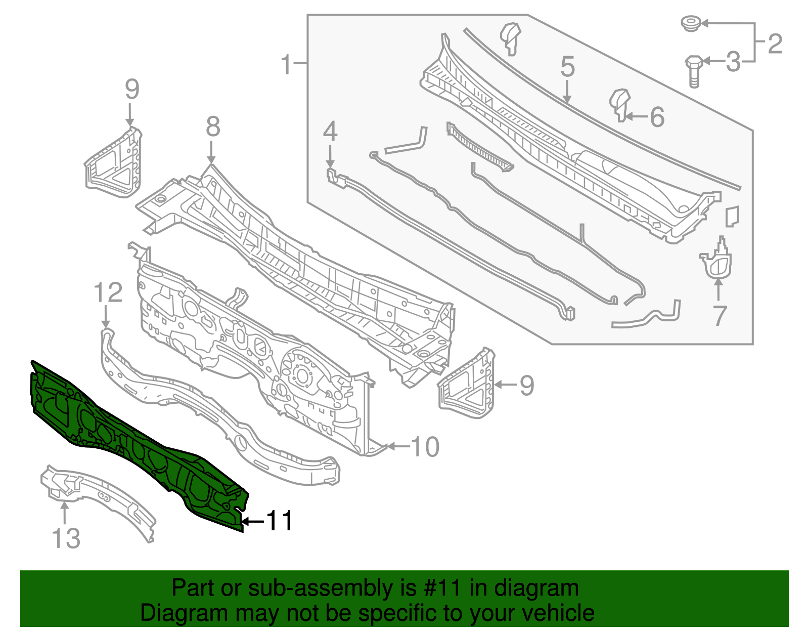 84124-3T000 - Upper Insulator 2015-2017 Kia K900 | Kia.Parts Store