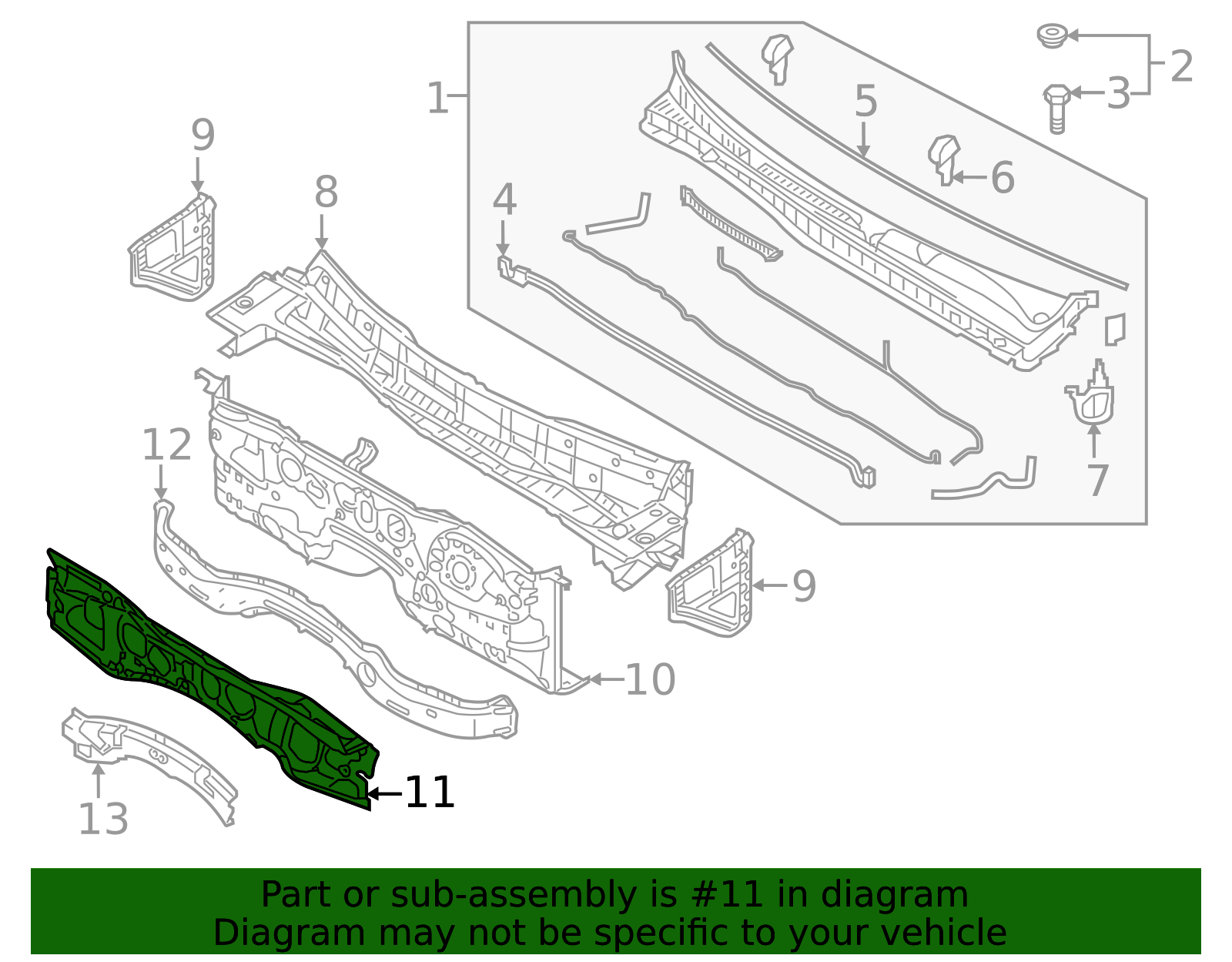 84124-3T000 - Upper Insulator 2015-2017 Kia K900 | Kia.Parts Store