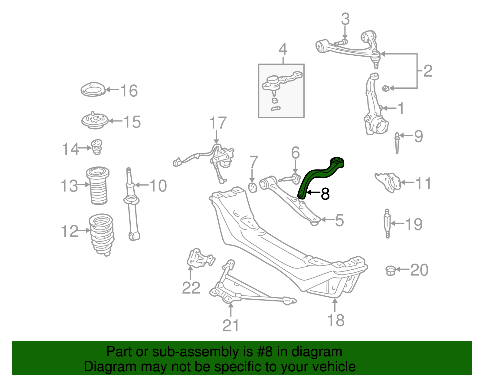 2000-2005 Lexus Lower Control Arm 48670-30281 | OEM Parts Online