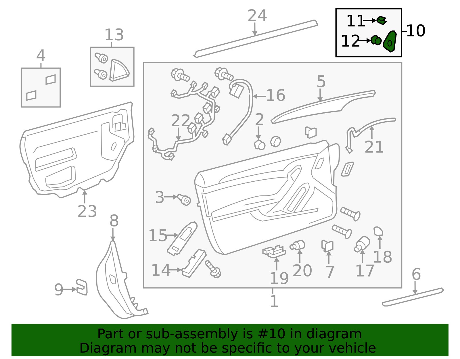 Door Handle Trim - OEM Interior Detail Piece | AutoNation Parts