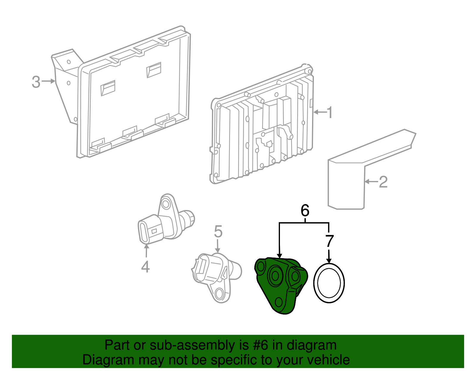 2015-2019 GM Crankshaft Position Sensor Spacer 12643704 | Shop Matick ...