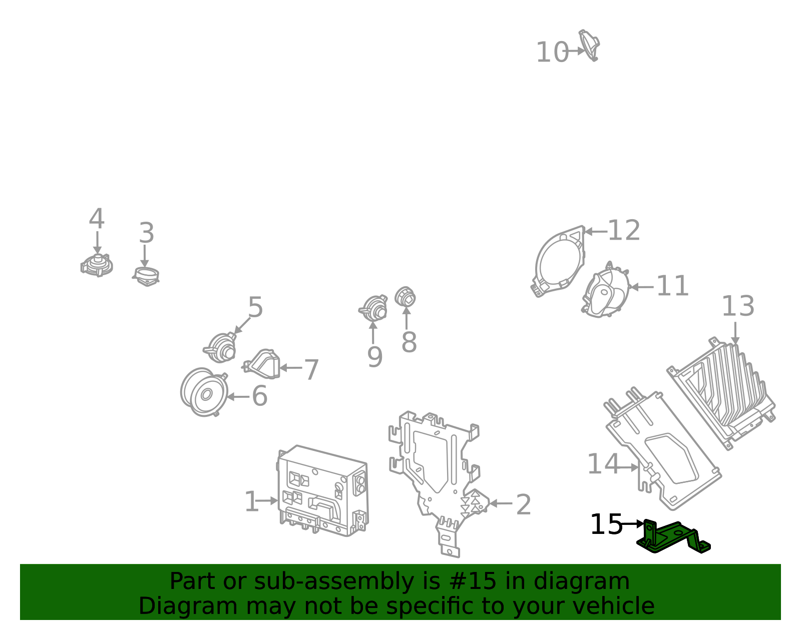 2025 Mercedes-Benz Amplifier Lower Bracket 465-545-14-00 | Parts ...