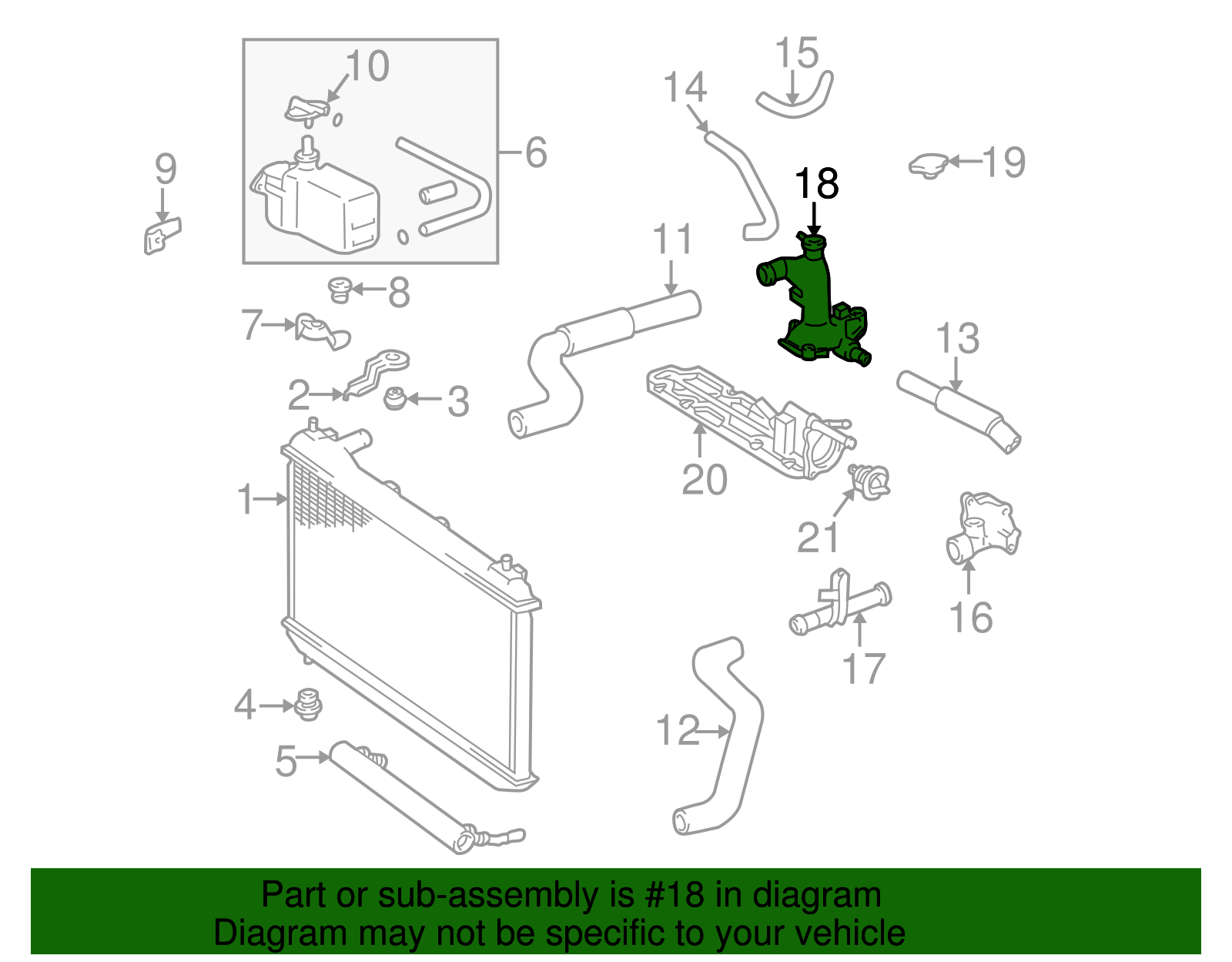 16331-20040 - Water Outlet 1994-2001 Lexus ES300 | Lexus of Stevens ...