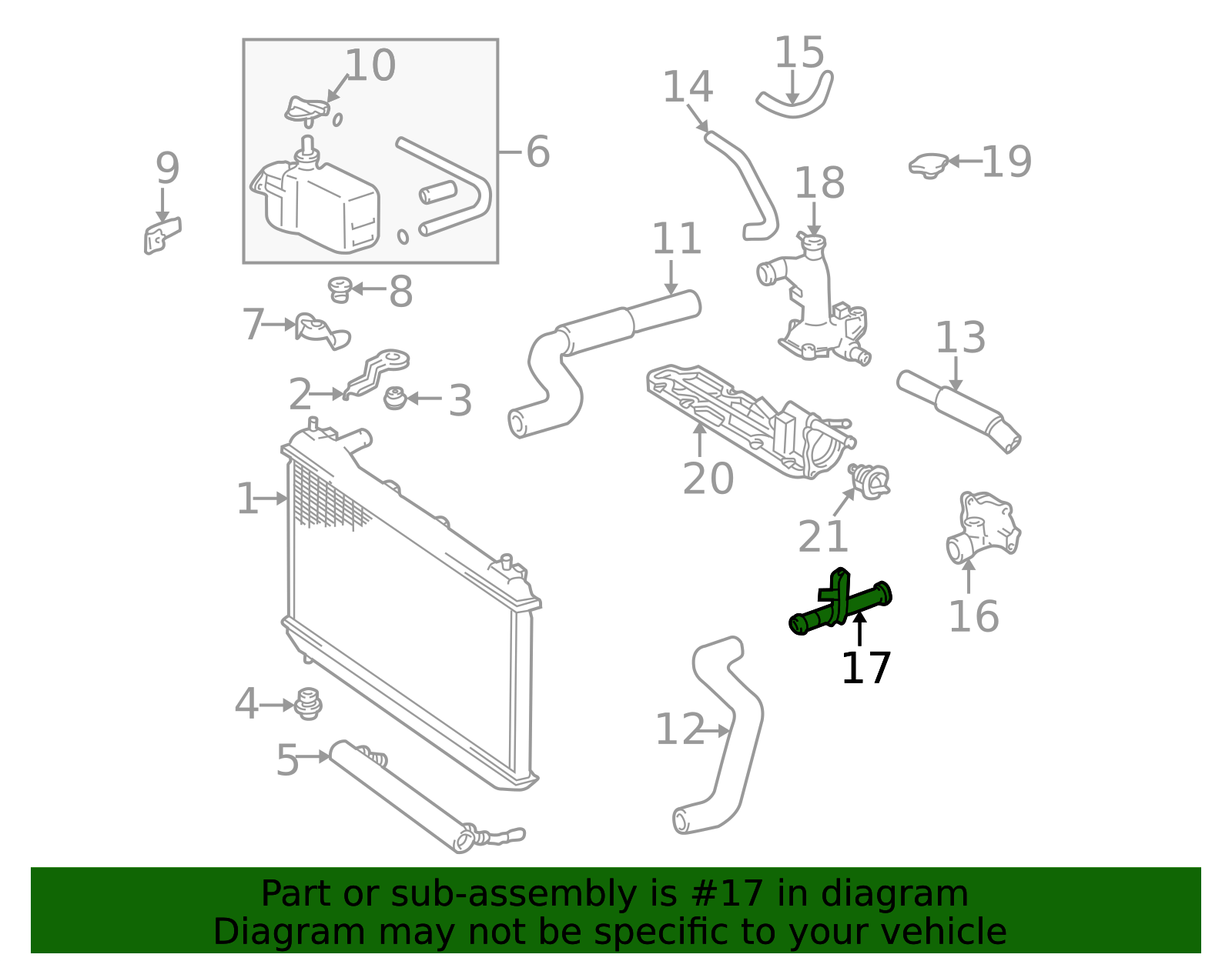 16322-0A020 - High-Quality Engine Coolant Pipe for 1997-1998 Lexus ...