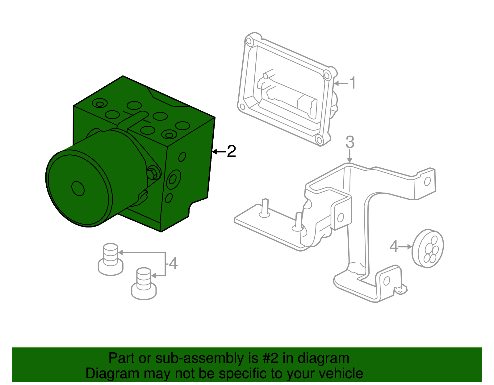 2008-2014 GM Brake Pressure Modulator Valve 19121223 | Hadwin-White Parts