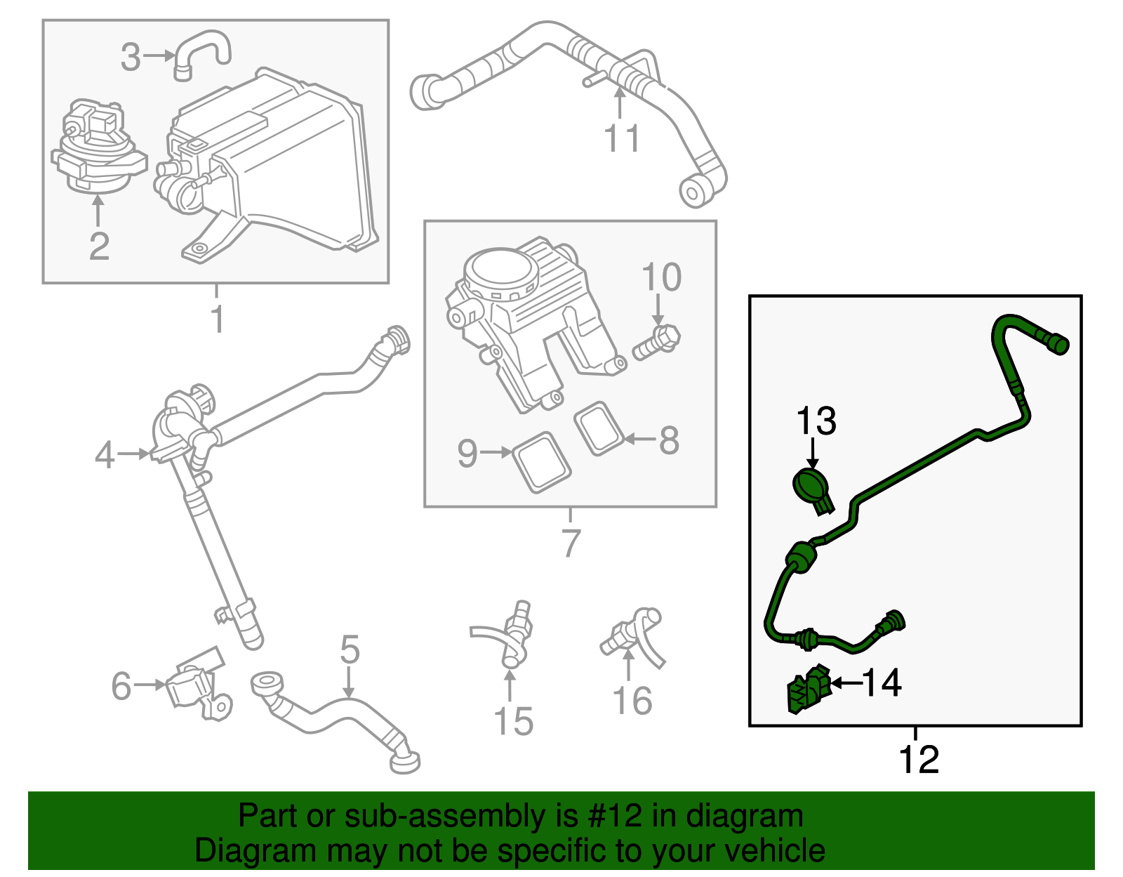 2011-2018 Porsche Cayenne Vapor Canister Purge Solenoid 948-110-020-63 ...