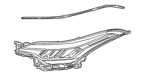 2020-2022 Toyota C-HR Headlamp Assembly Left 81070-10A70 | OEM Parts Online