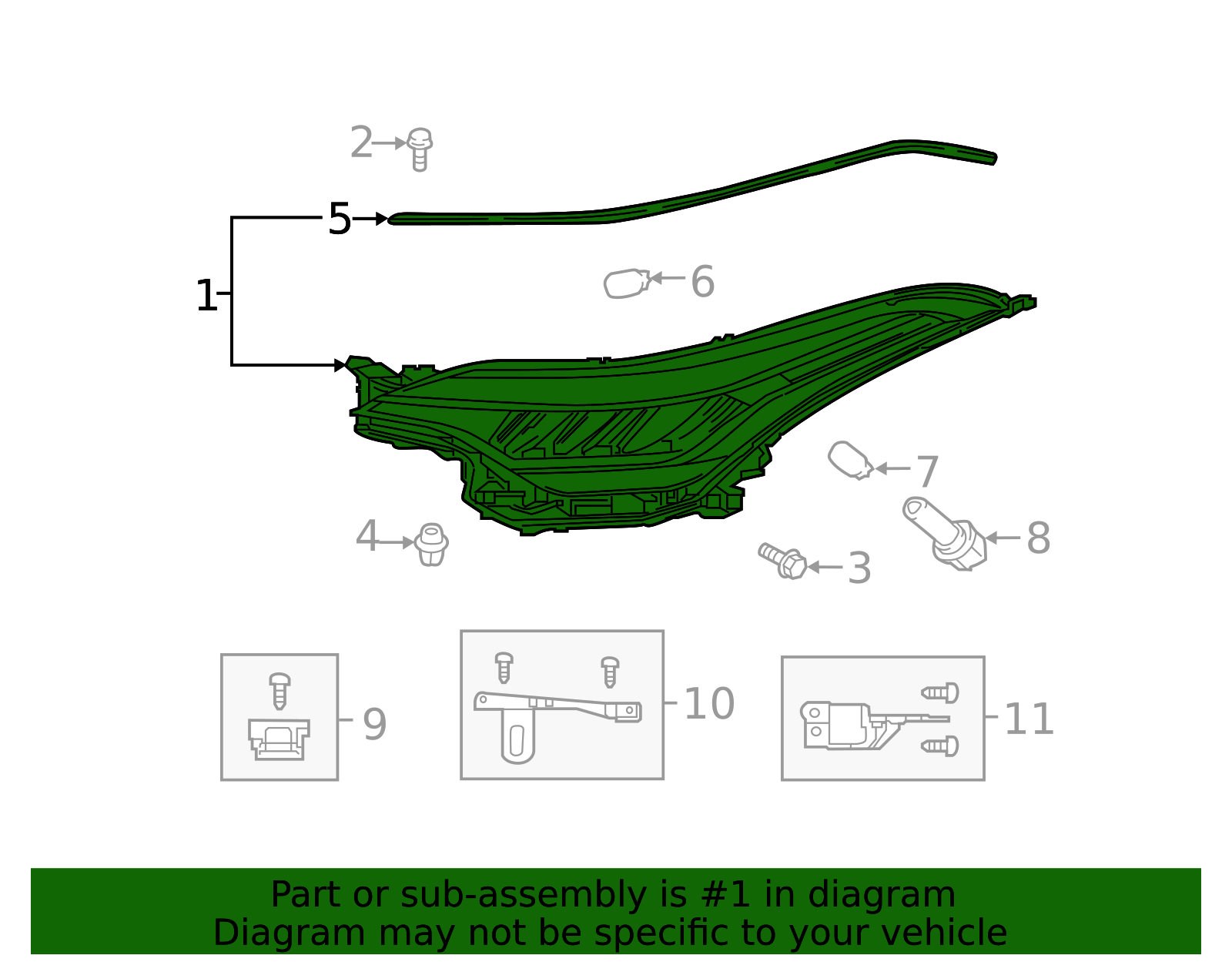 2020-2022 Toyota C-HR Headlamp Assembly Left 81070-10A70 | OEM Parts Online
