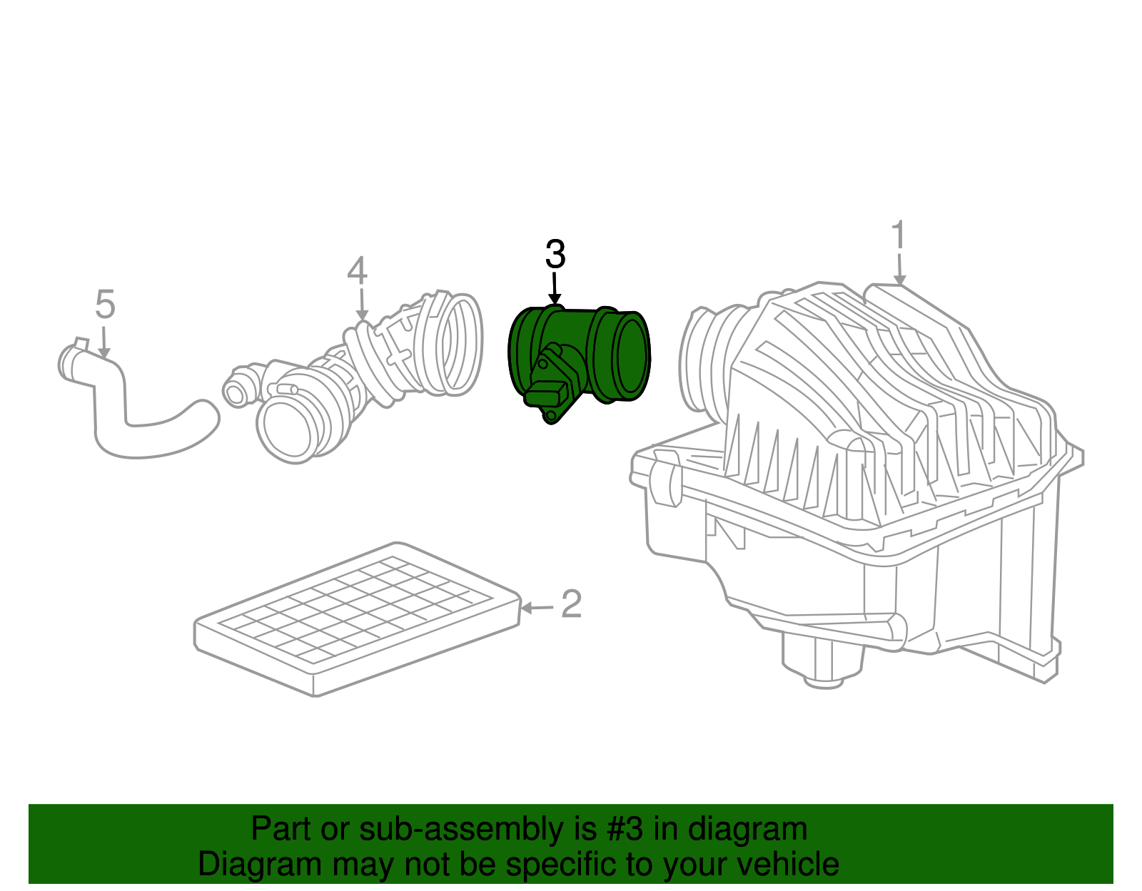 2005-2012 Mopar Mass Air Flow Sensor 53013733AB | Mopar Parts Canada
