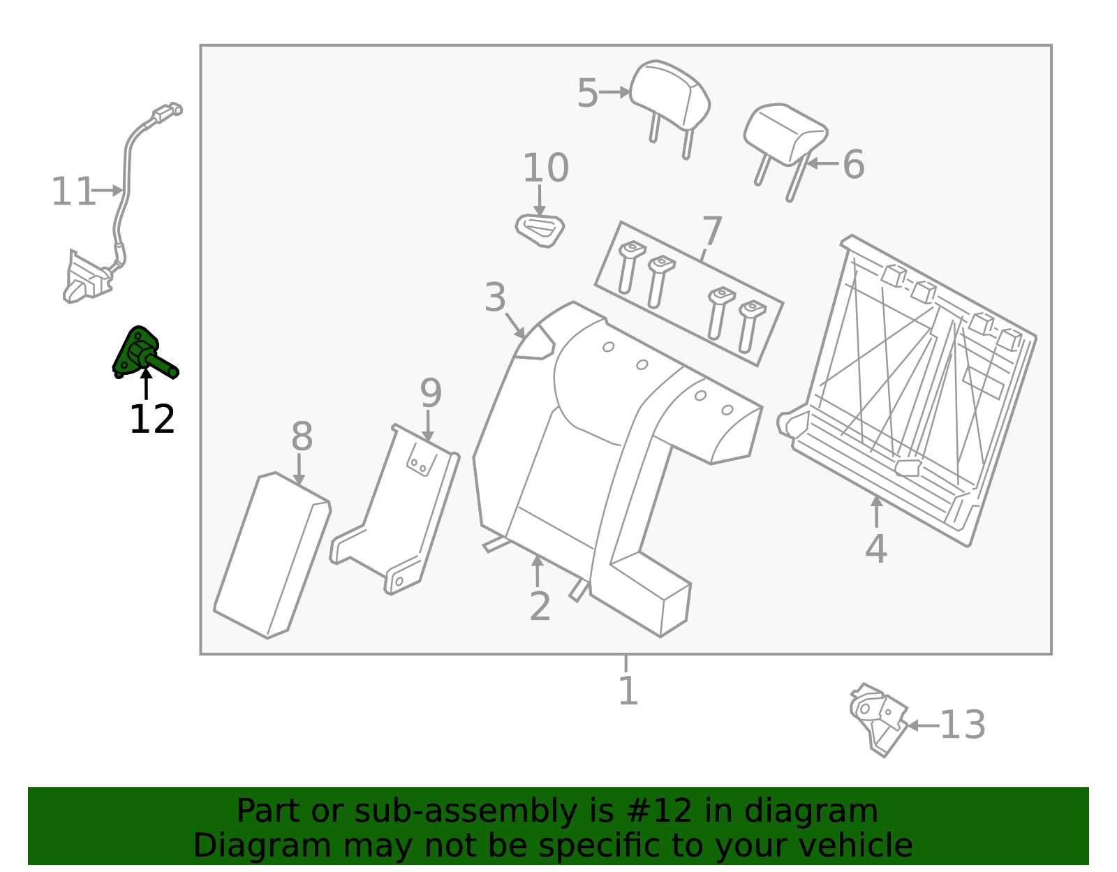 2013-2016 Hyundai Outer Bracket 89752-3X500 | QuirkParts