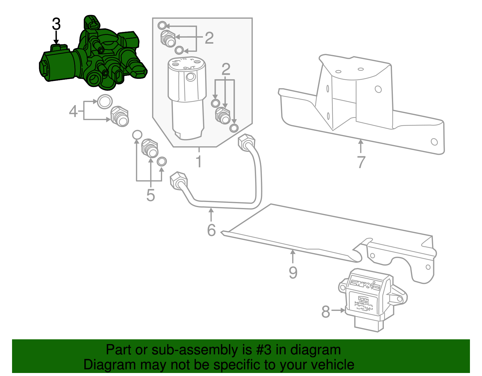2011-2016 GM Fuel Pressure Regulator Valve 12641035 | Capital Chevy Parts